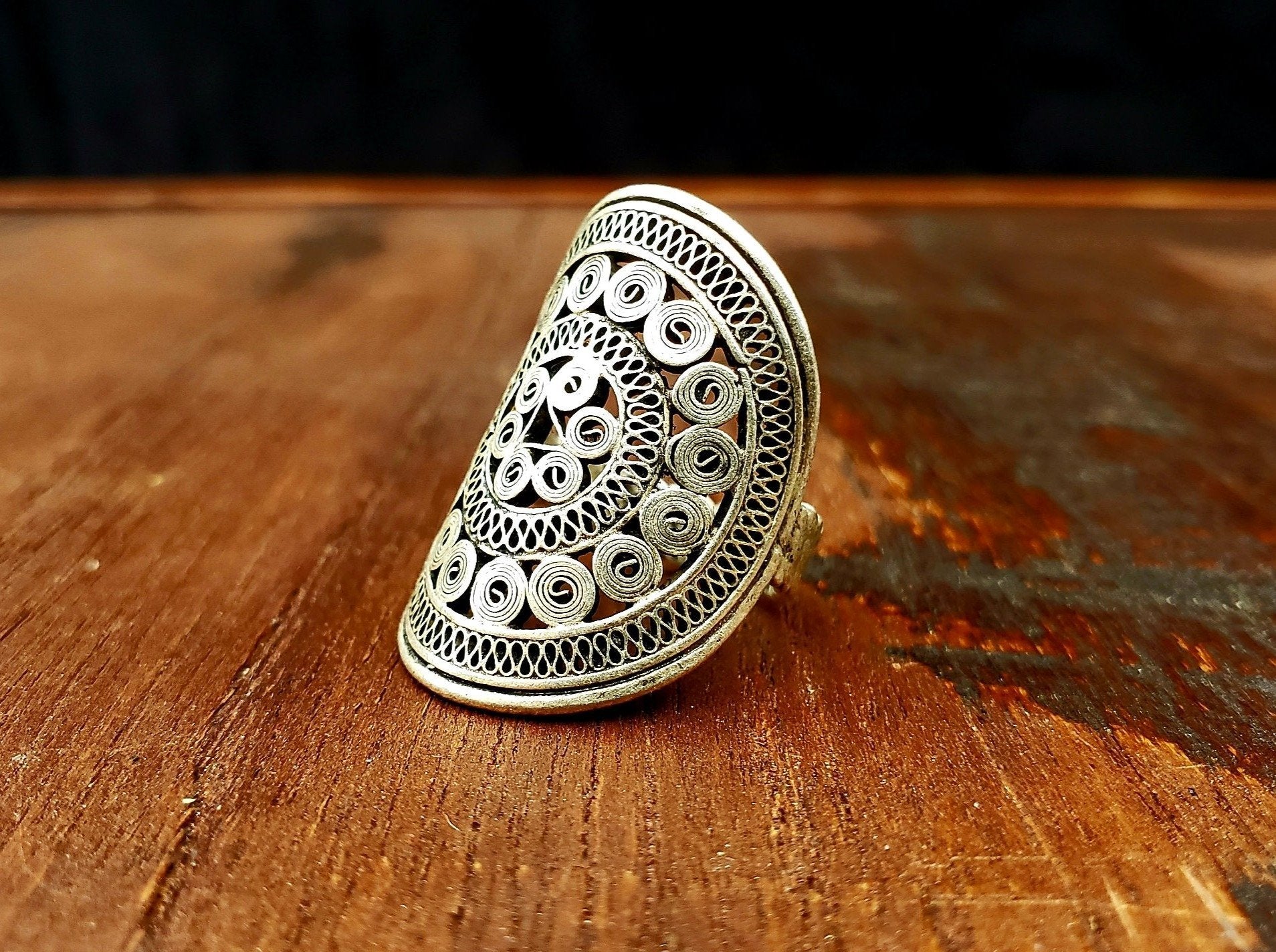 Handmade Hmong Silver Eternity Ring