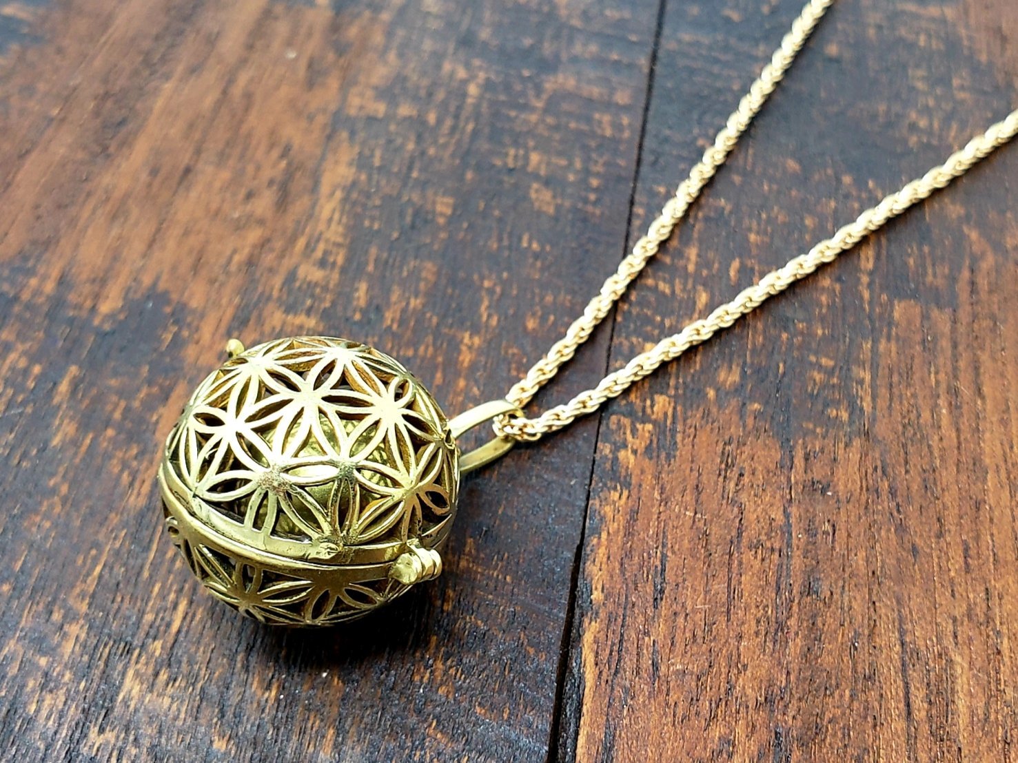 Order Flower of Life Harmony Bell Pendant | Culture Cross