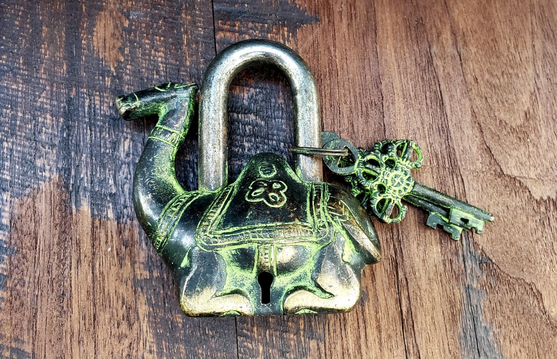 Tarnished Camel Temple Lock Online | Rustic Home Decor